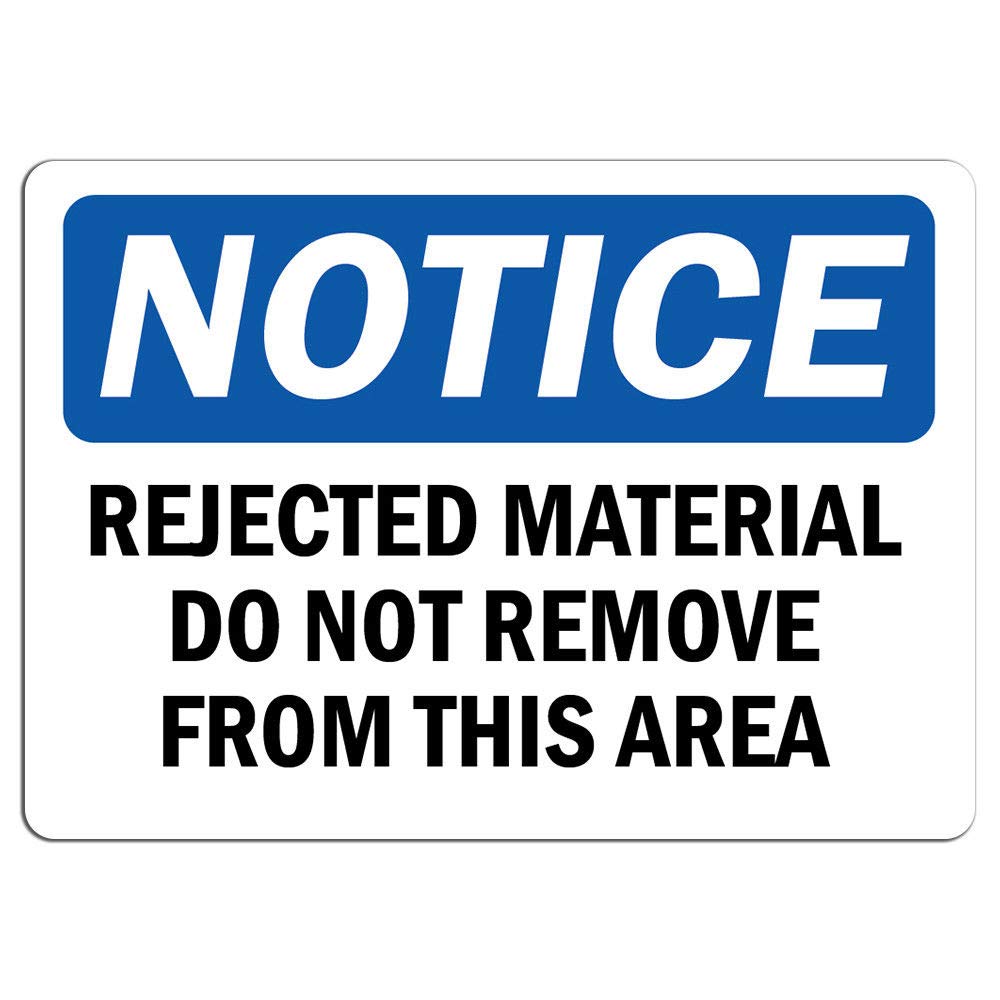 Rejected Material Labels 3 Part Rejected Status Tag | Seton | Seton