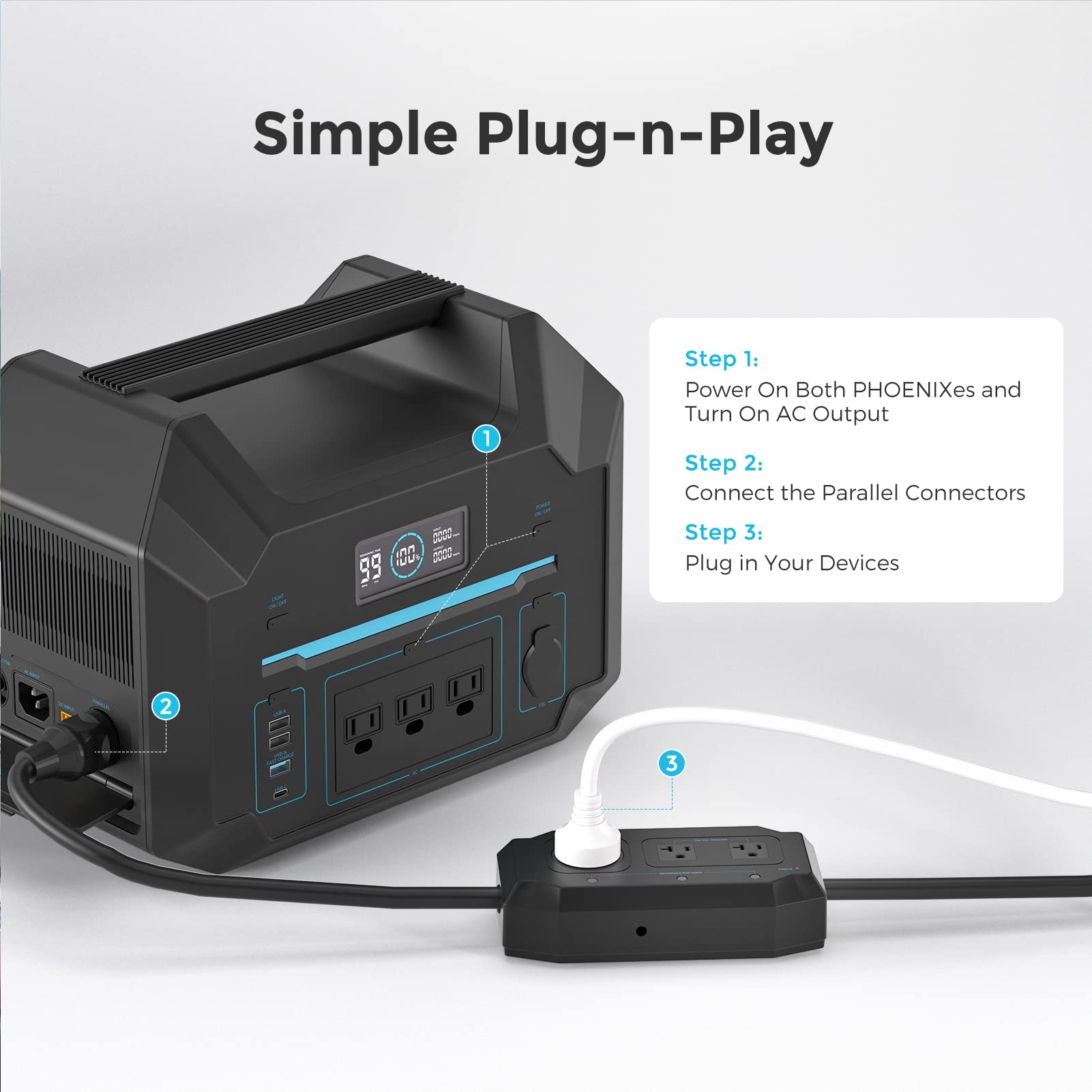 Snapklik.com : Renogy 30A Single Phase Parallel Kit
