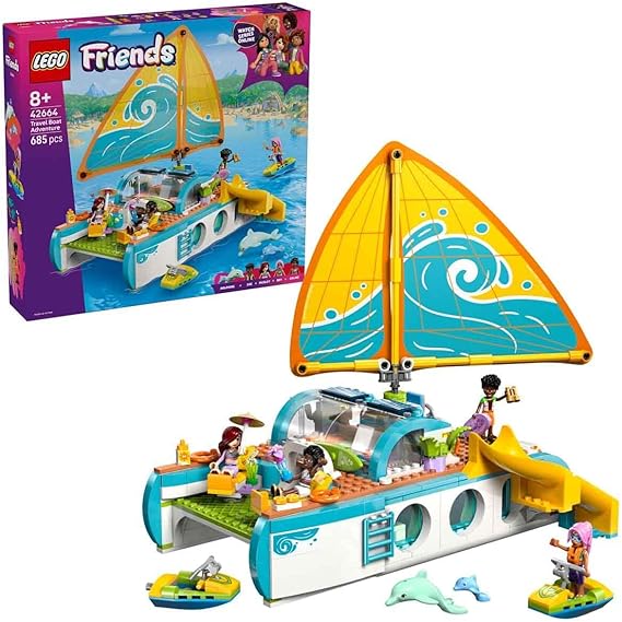 Amazon.com: Lego 42664 Friends Boat Adventure Toy, Birthday Gift ...