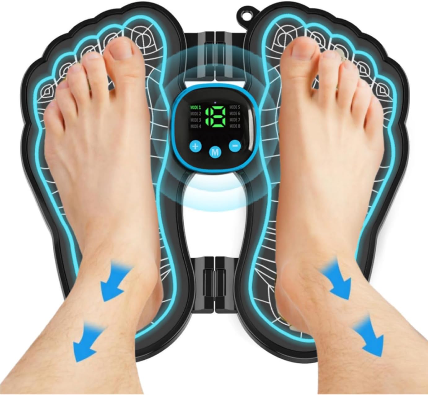 YUCEN TENS/EMS Foot Massager, Tens Machine for Pain Relief and Improve ...
