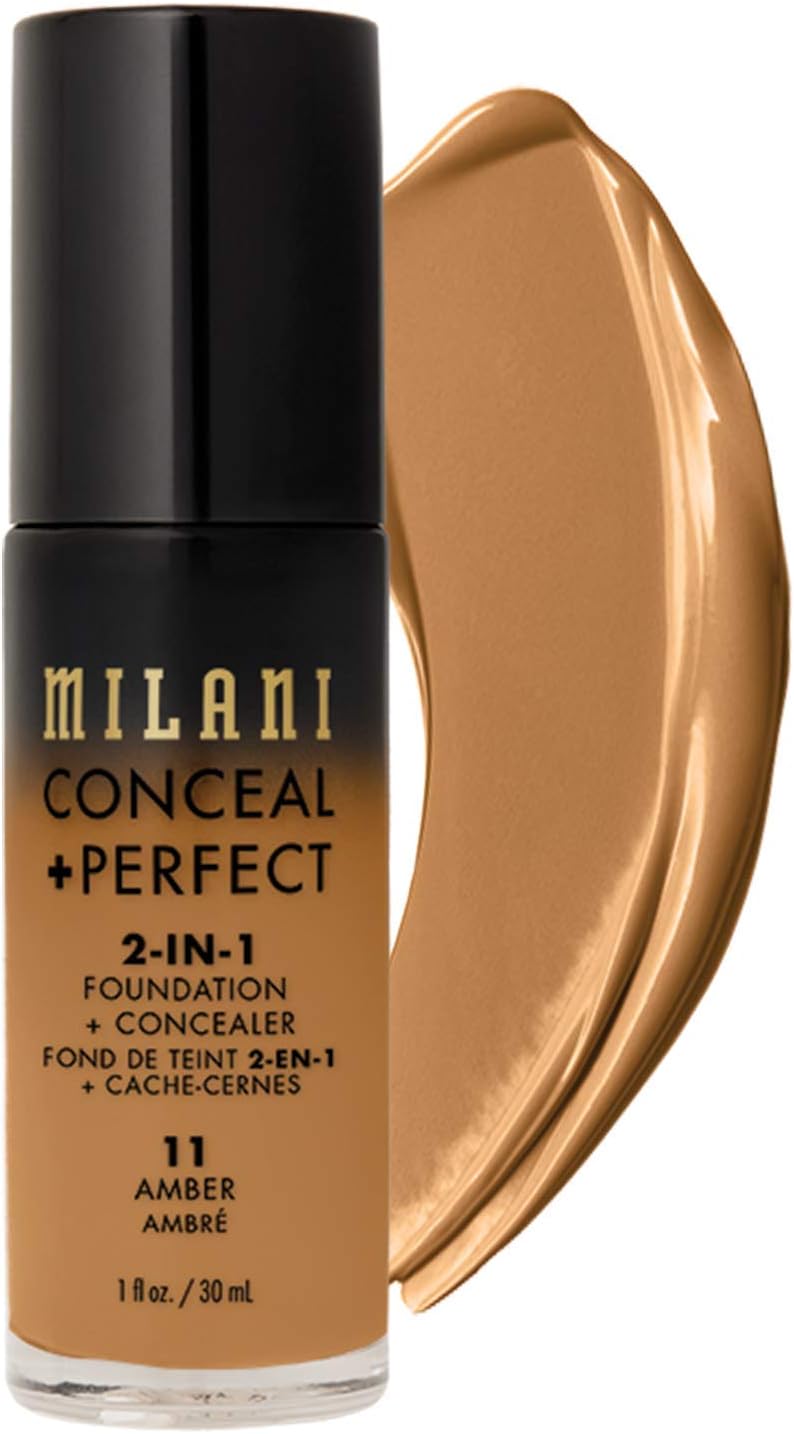 MILANI Conceal + Perfect 2-In-1 Foundation + Concealer - Amber : Amazon ...