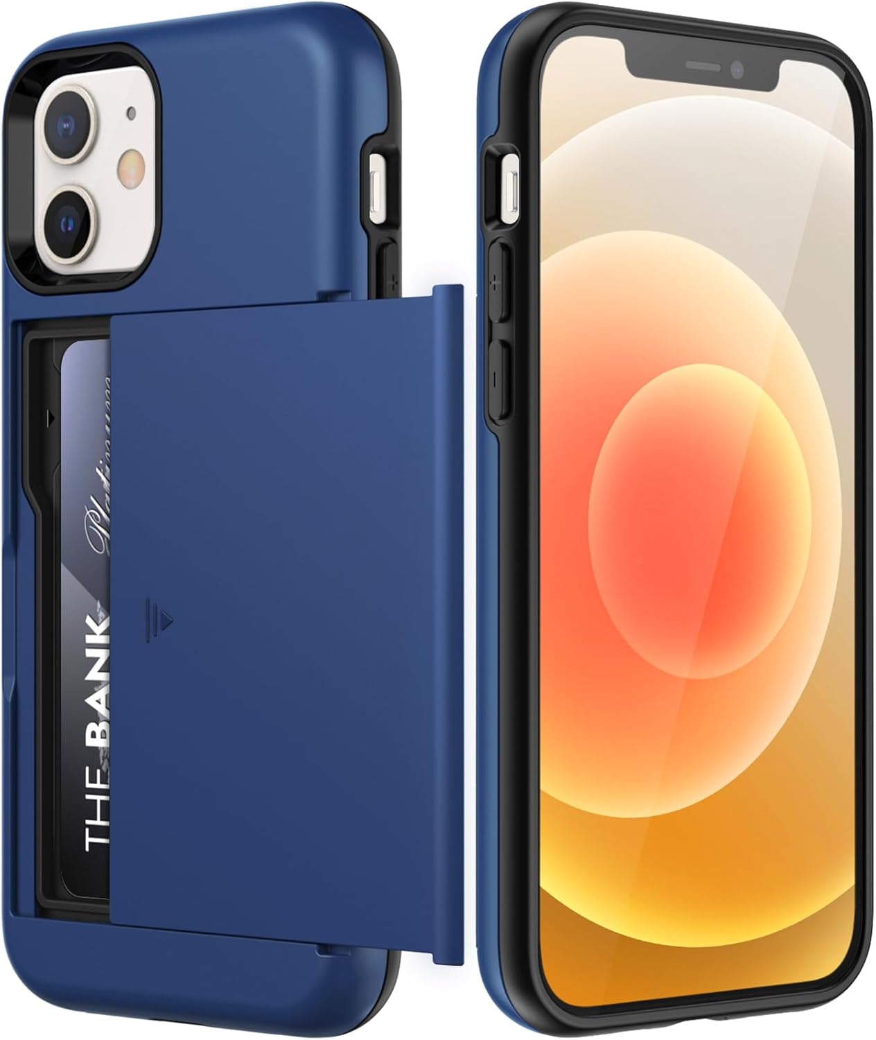 JETech Wallet Case for iPhone 12/12 Pro 6.1-Inch with Card Holder, Dual ...