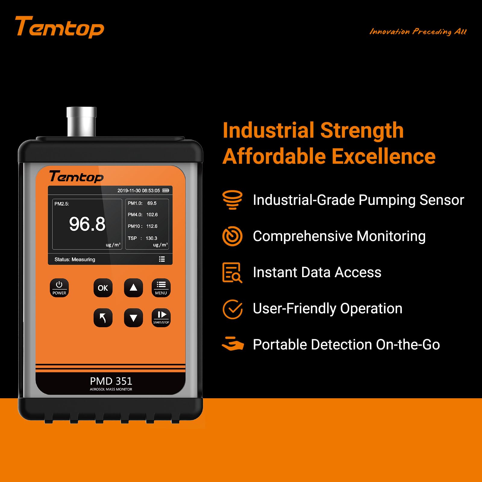 Snapklik.com : Particle Counter Aerosol Dust Monitor Professional ...