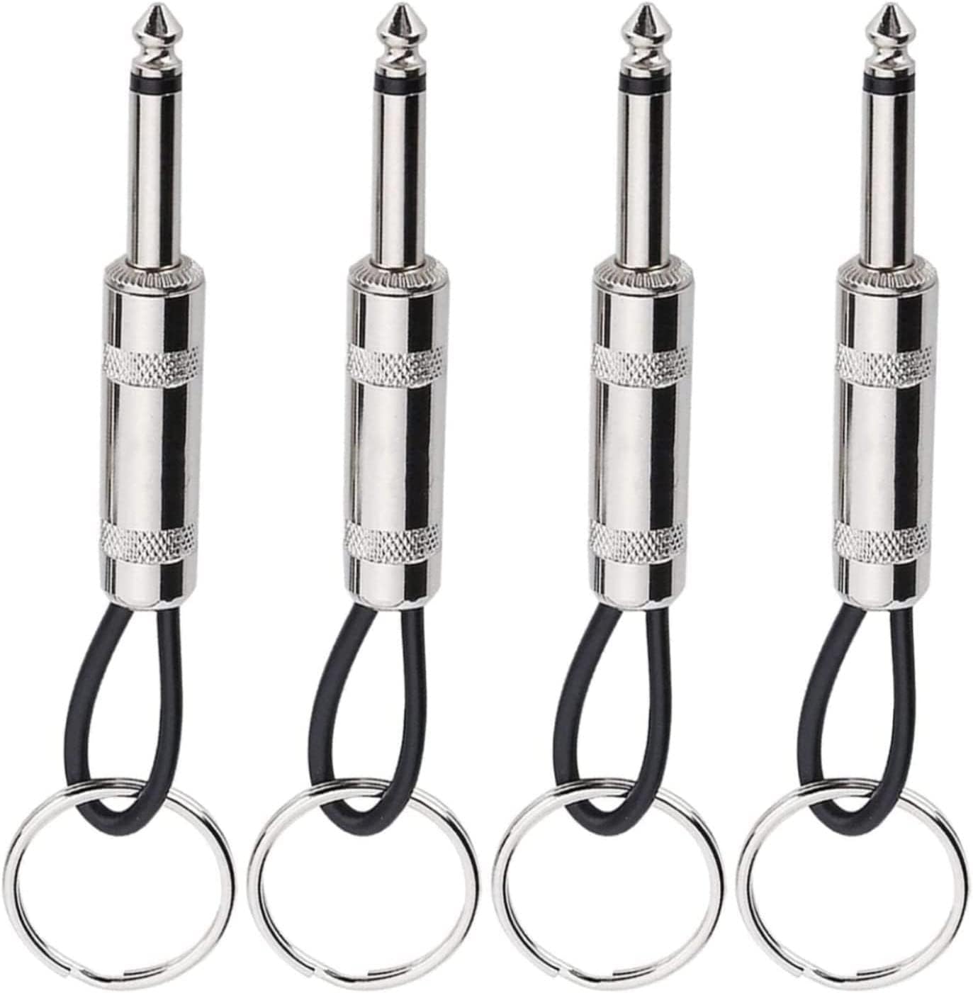 LALOCAPEYO 4-Piece Guitar Amplifier Keychain Set - 6.35mm Audio Plug ...