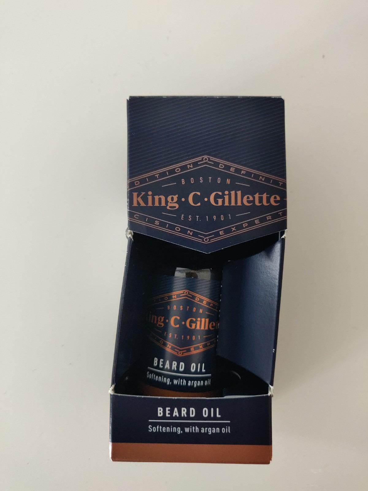 King C. Gillette Beard Oil for Men, 30 ml, with Plant Based Argan Oil ...