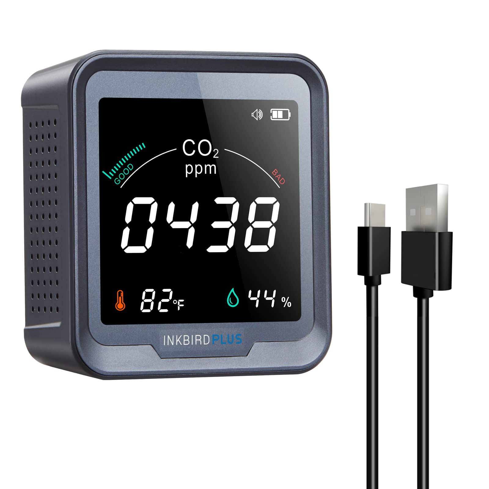 Snapklik.com : INKBIRDPLUS Indoor CO2 Meter, Air Quality Monitor Can ...