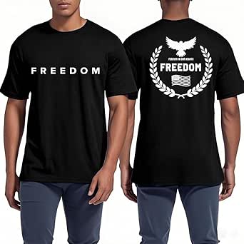 Amazon.com: TOYFAST Freedom Shirt Freedom Graphic Tees for Men ...