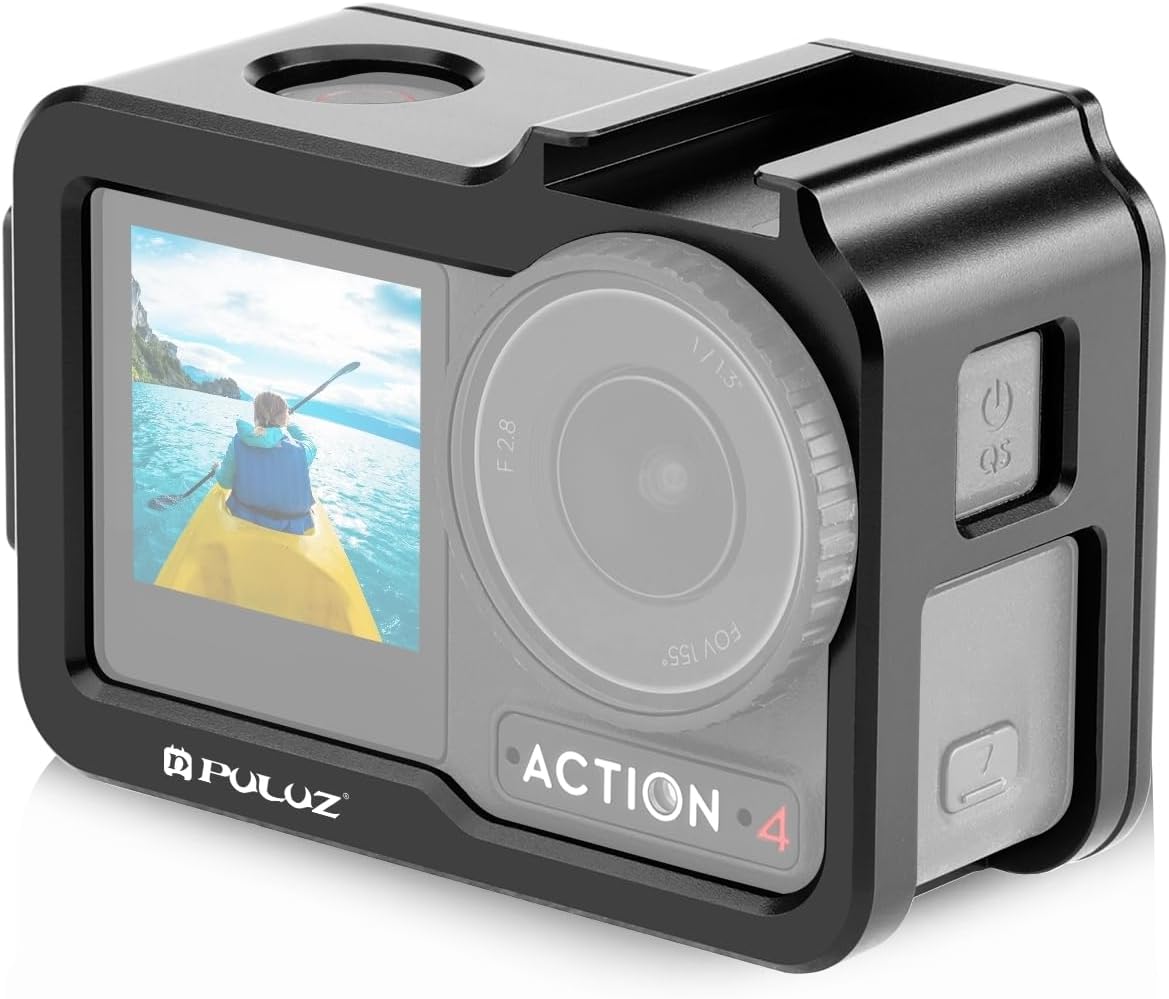 Amazon.com : NEEWER Action 4 Action 3 Camera Cage, Metal Protective Video Rig for Osmo Action 4 ...