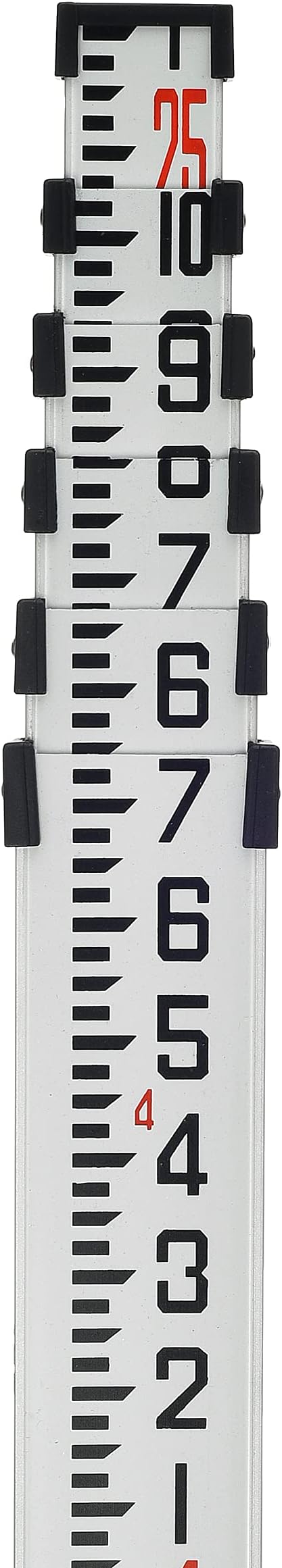 AdirPro 25-Foot Aluminum Grade Rod – 8ths, Dual Sided 6-Section ...