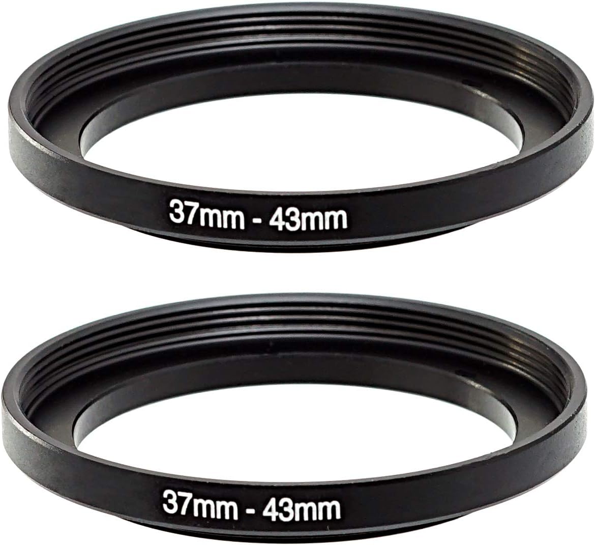 Amazon.com : (2 Pcs) 43-58MM Step Up Ring Adapter, 43mm to 58mm Step Up ...