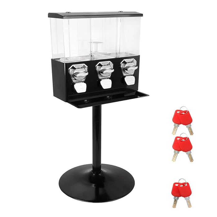 Buy IRONWALLS Candy Gumball Vending Machine with Stand, Black ...