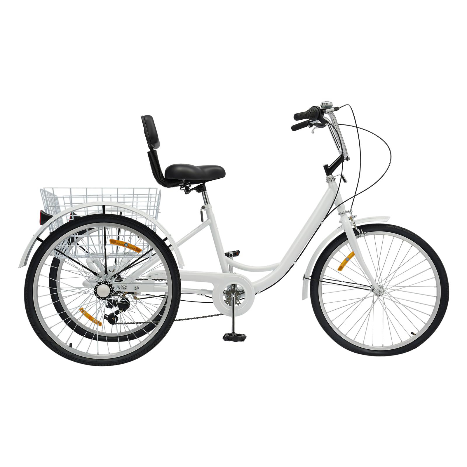 Buy DAOHHFO 24" Adult Tricycle 6 Speed Seniors Three Wheel Bike 3 Wheel ...