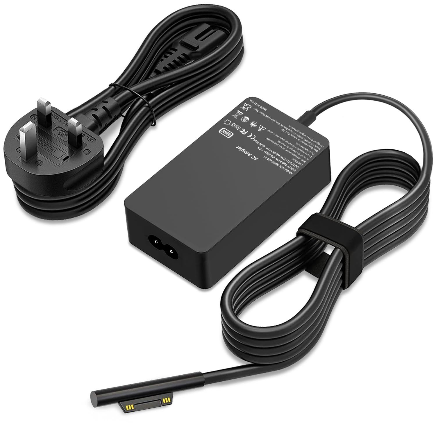 65W Surface Pro Laptop Charger for Microsoft Surface Pro 10, 9, 8, 7 ...