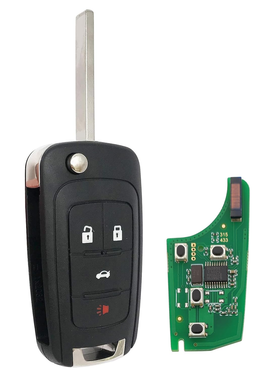 Amazon.com: Replacement Keyless Entry Remote Key Fob fit for Chevy ...