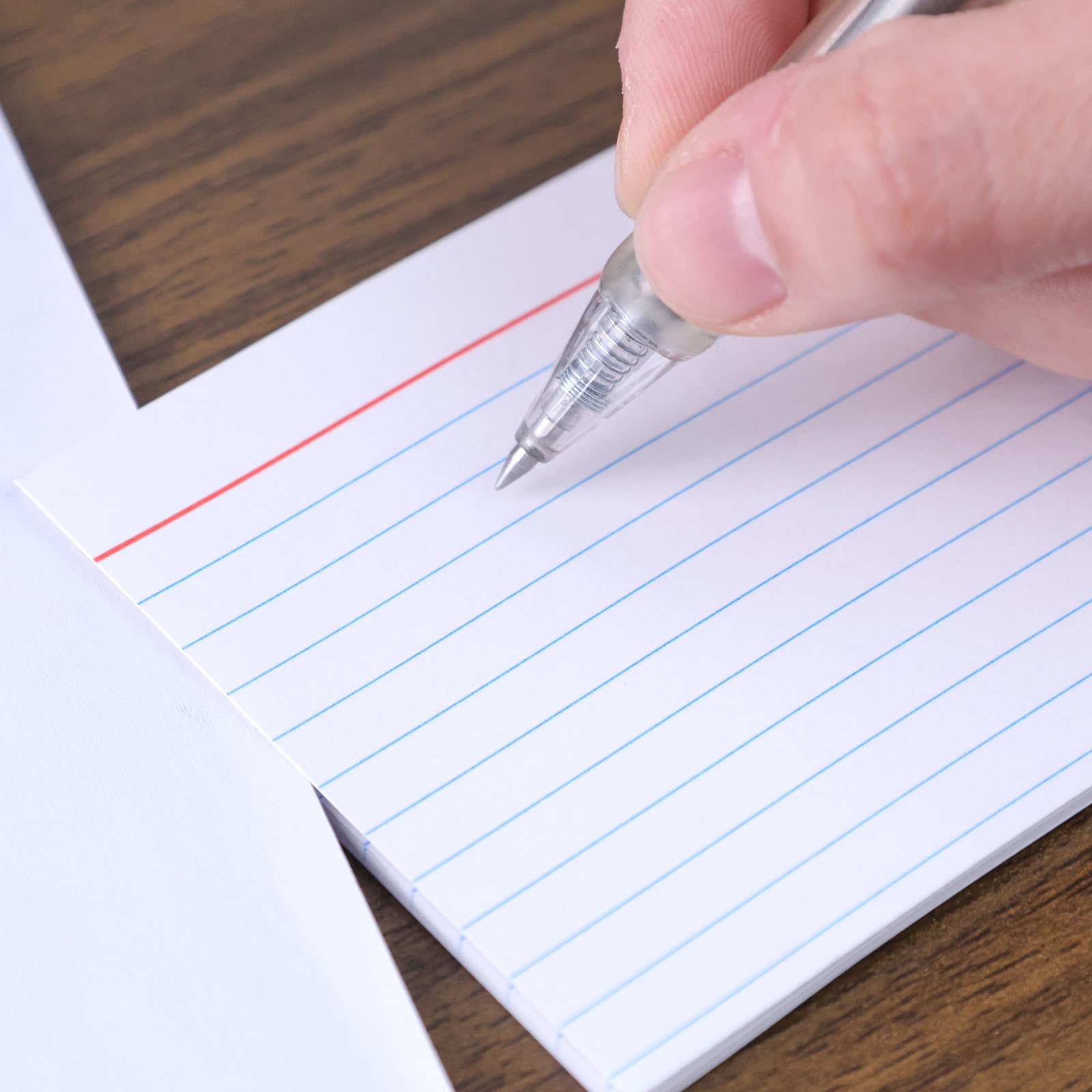 Snapklik.com : 500PCS White Index Cards, 3" X 5" Lined Flash Cards ...