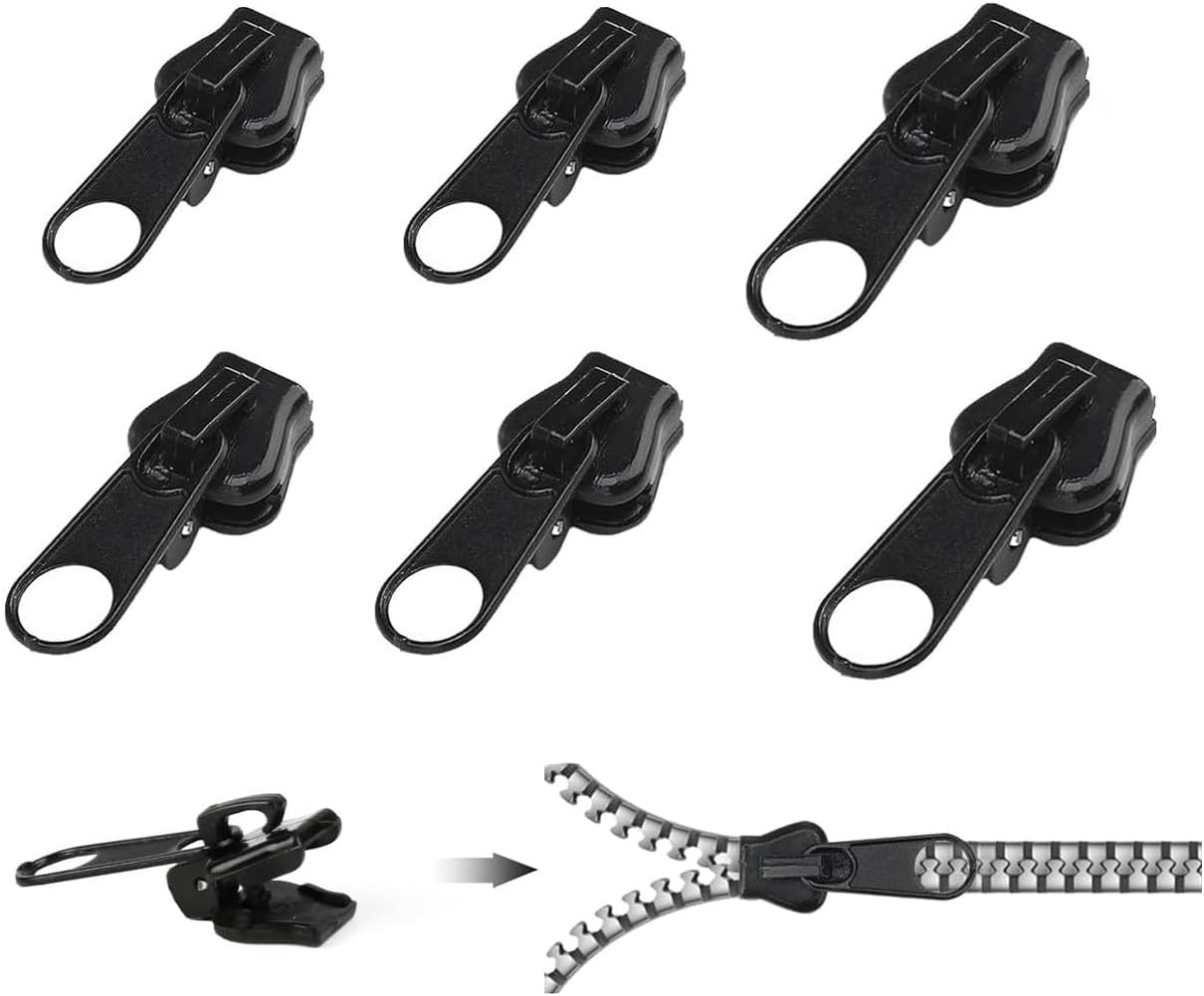 6Pcs Zipper Replacement, Fix Zip Puller, Set Fix Zip Puller, Zipper ...