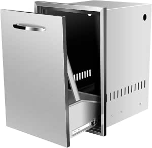 Amazon.com: Outdoor Kitchen Drawers, Triple BBQ Drawers Stainless Steel ...