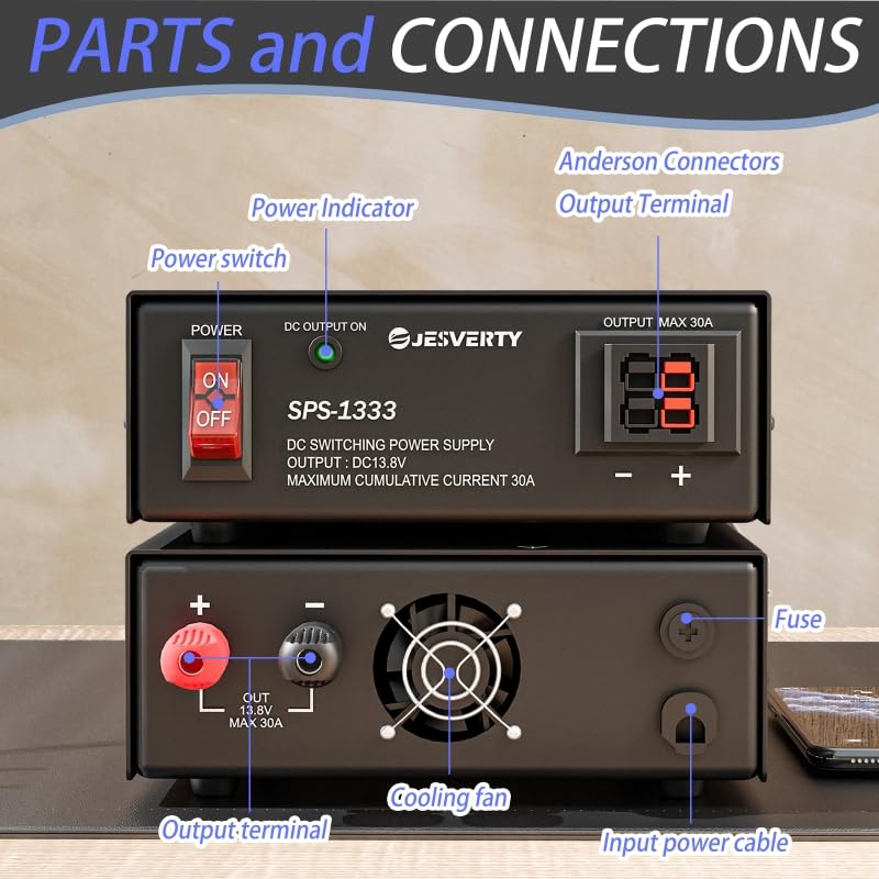 Snapklik.com : Universal Compact Bench Power Supply- 30 Amp Regulated ...
