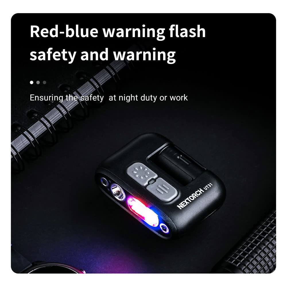 Snapklik.com : NEXTORCH UT31 Signal Safety Clip Light, Blue, Red, White ...