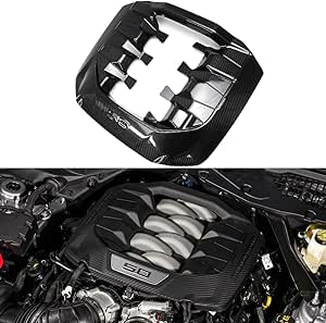 Amazon.com: Genuine Carbon Fiber Engine Cover for Mustang GT Dark Horse ...