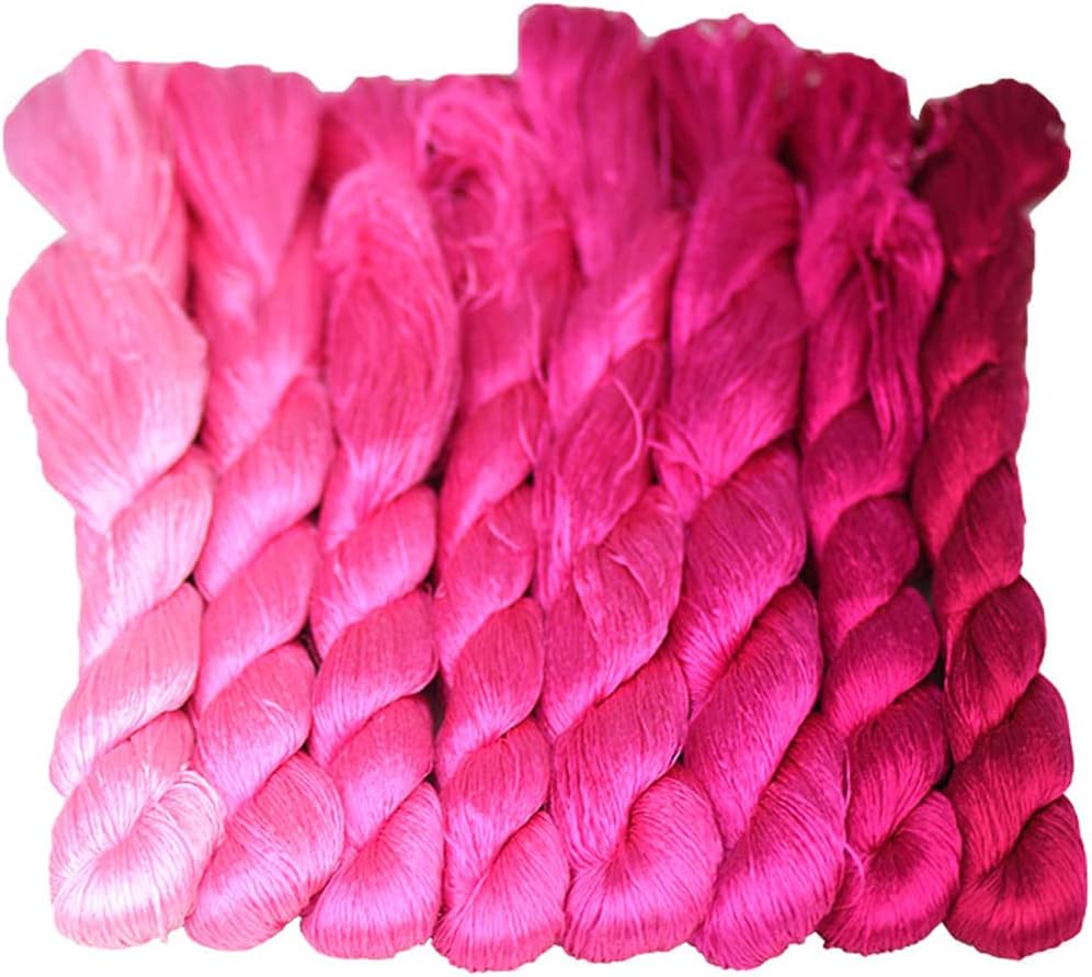 Amazon.com: LMD Oneroom 100 Pieces Silk Embroidery/Silk Cross Stitch ...