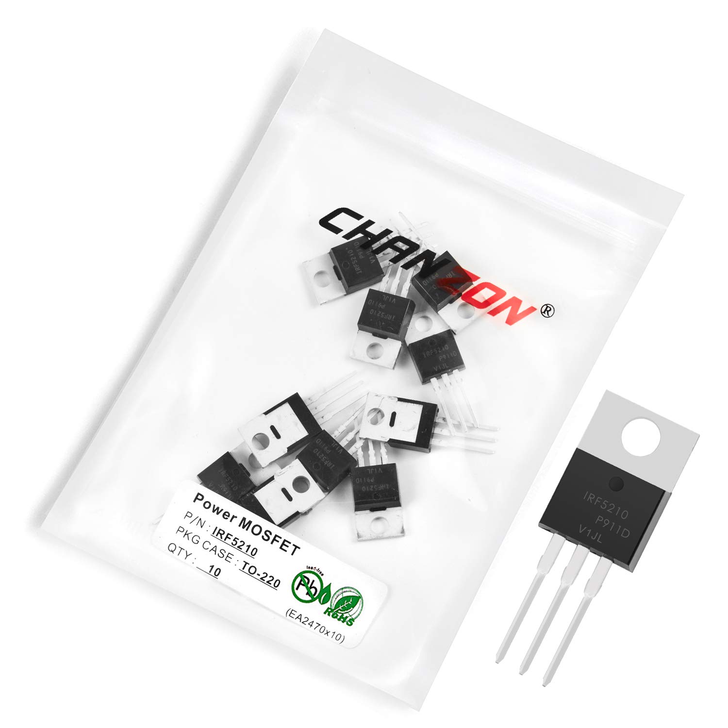 Snapklik.com : Chanzon IRF5210 TO-220AB PMOS MOS P-Channel Power MOSFET ...