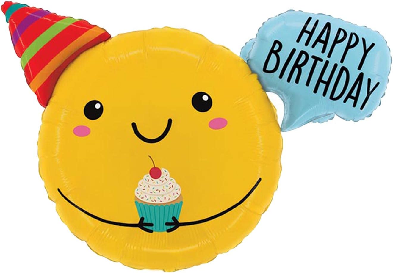 Amazon.com: Adorable Smiley Face Message Bubble Jumbo 31" Foil Party ...