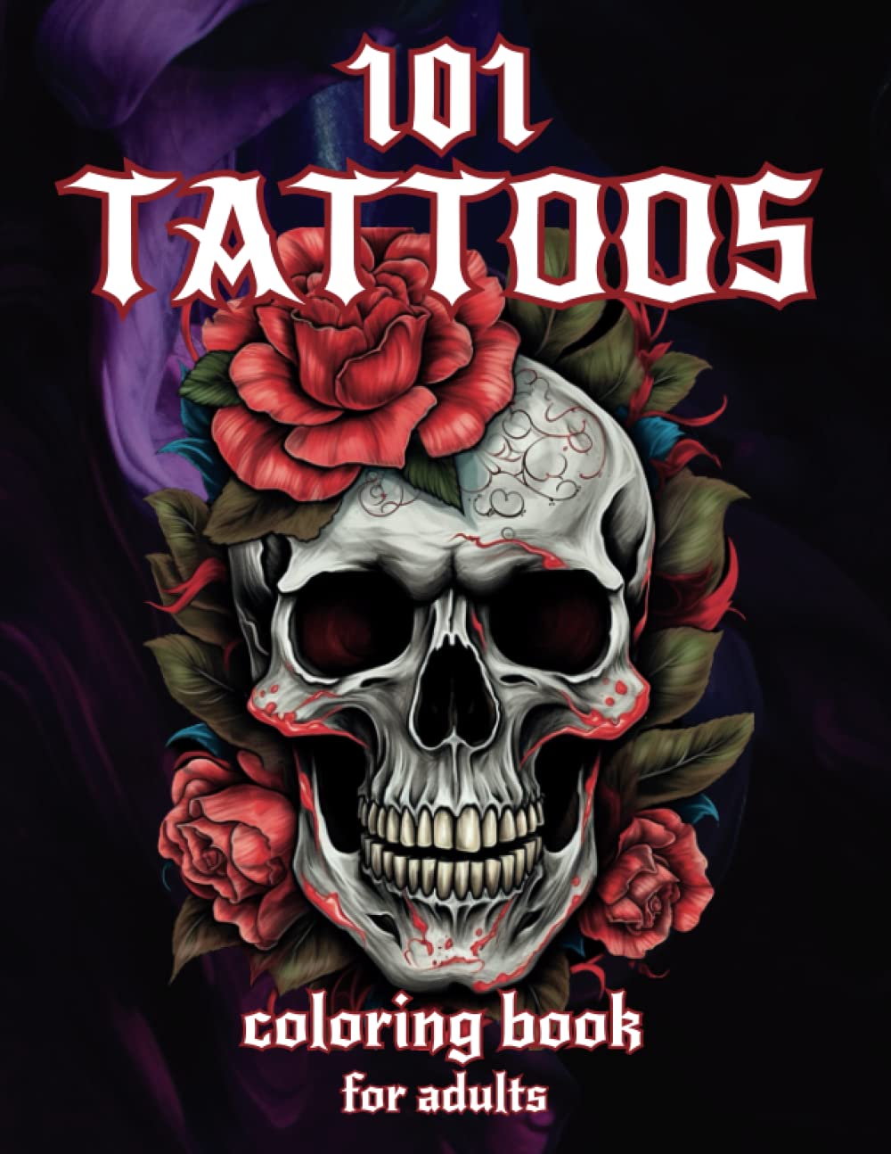 101 Tattoos Coloring book: 101 Tattoos Design for Adults and Teens ...