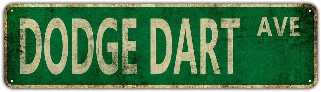 Amazon.com: Vintage Tin Sign Dodge Dart Ave Sign Street Sign Retro ...