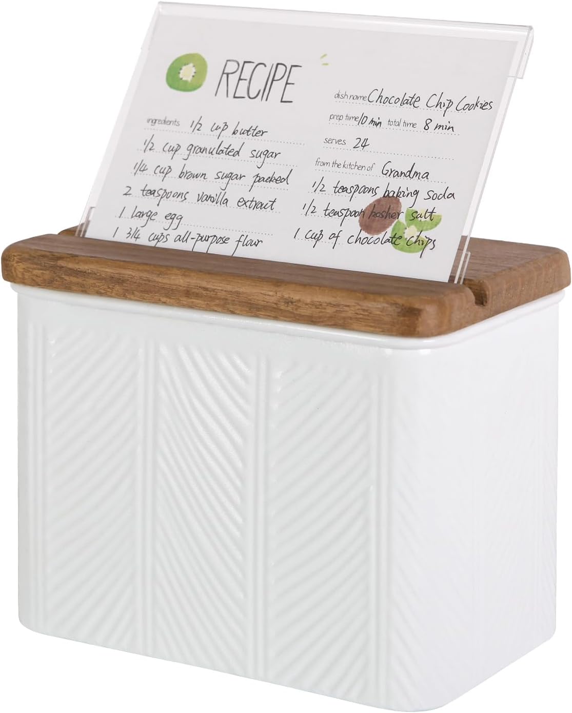 Amazon.com: NIKKY HOME Kitchen Metal Recipe Organization Box with Cards ...