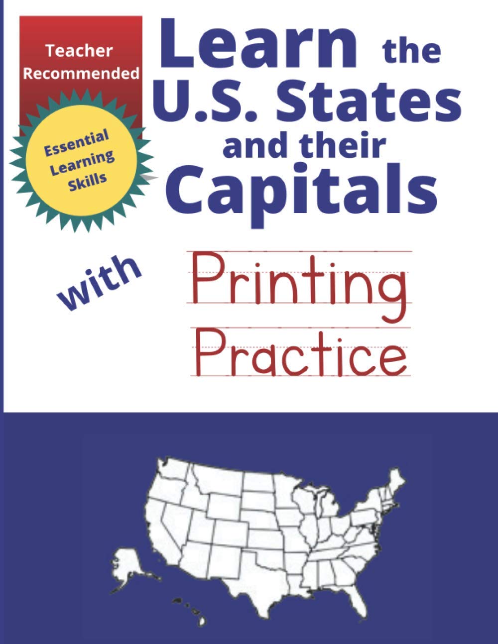 Buy Learn the U.S. States and their Capitals with Primary Manuscript ...