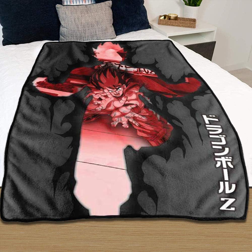 Amazon.com: JUST FUNKY Dragon Ball Super Bed Blanket (DBS-Multi-Blue ...