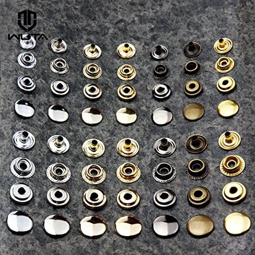Amazon.com: Wuta Leather Heavy Duty Snaps 20 Sets Pack 7 Colors ...