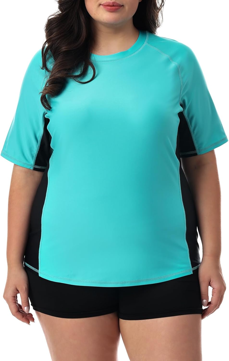 HODOSPORTS Women's Plus Size Rash Guard UPF 50+ Swim Shirt Sun ...