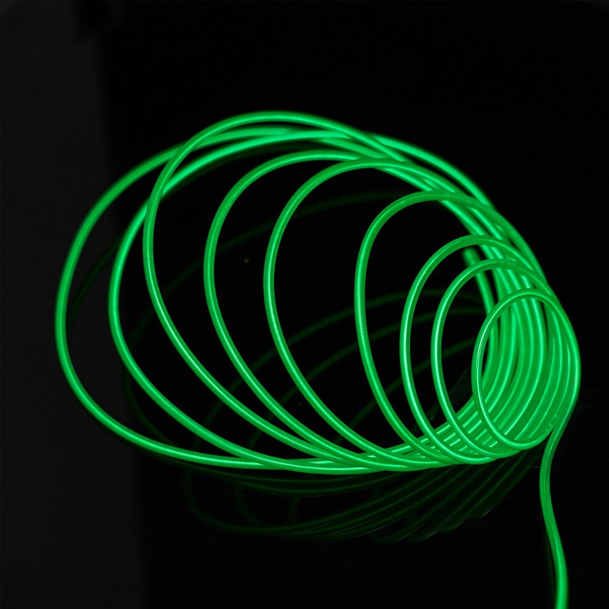 Gcidto El Wire Green，5m Cuttable Glowing Rope Lights ，Portable Neon ...