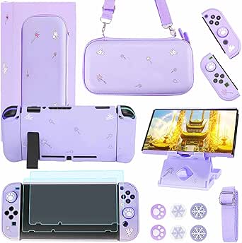 Amazon.co.jp: GUTIAL Accessories Kit for Nintendo Switch - Purple ...