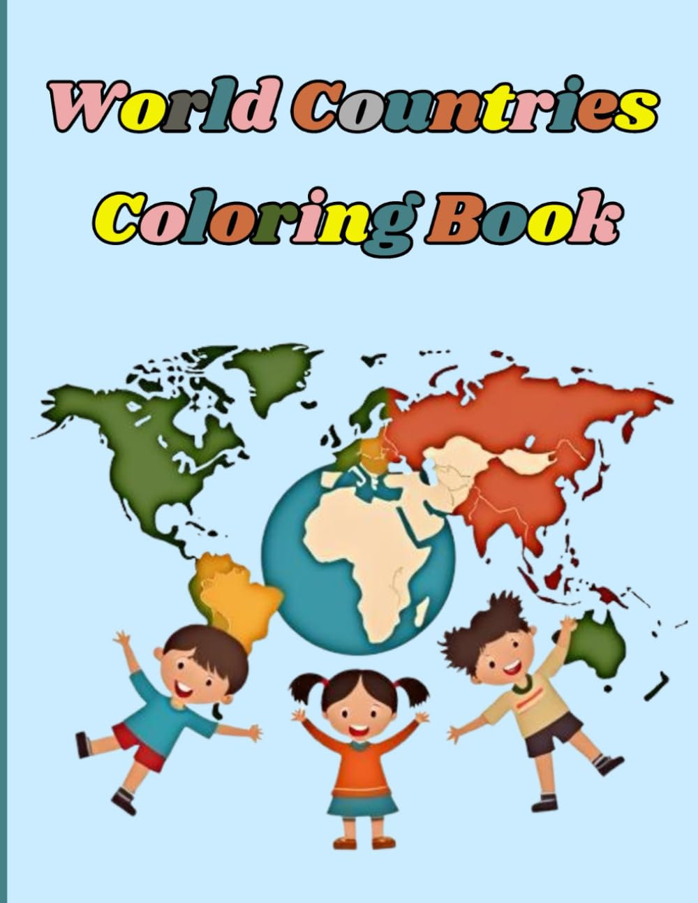 World Countries Coloring Book for Kids: Learn Countries, Maps and Flags ...