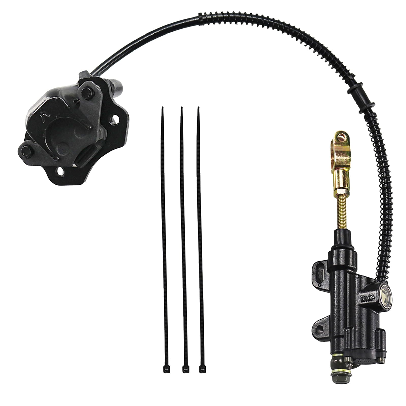 Amazon.com: Rear Brake Master Cylinder Caliper Assembly with Brake Pad ...