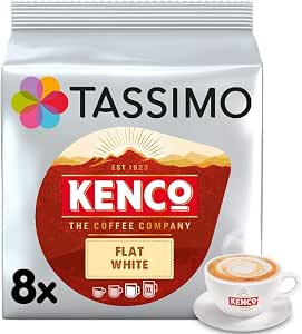 Tassimo Kenco Flat White Coffee Pods x8 (Pack of 5, Total 40 Drinks ...