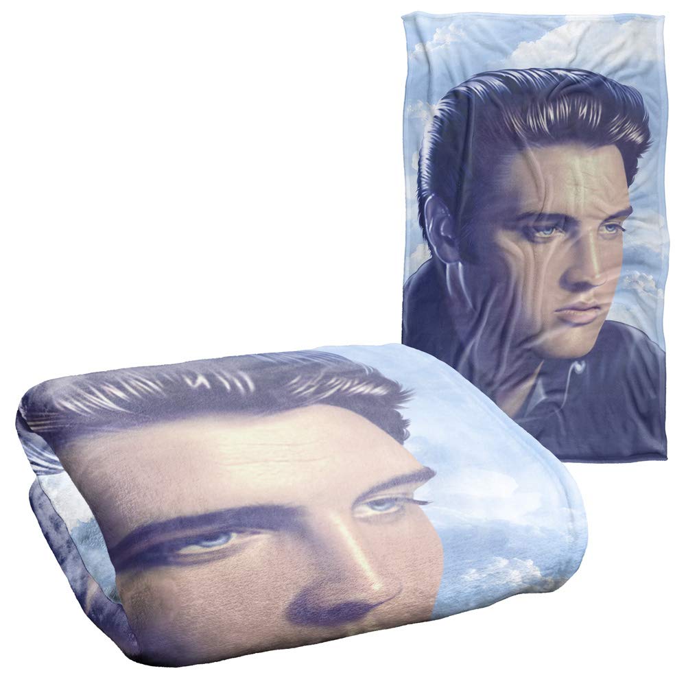 Amazon.com: Elvis Presley Big Portrait Silky Touch Super Soft Throw ...