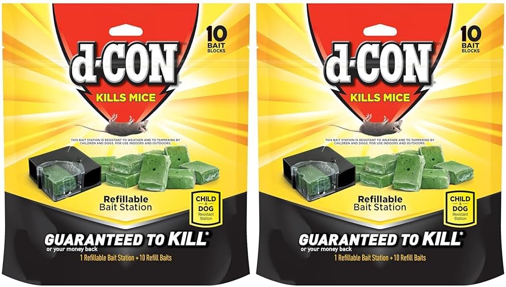 Amazon.com: D-Con Refillable Corner Fit Mouse Poison Bait Station ...