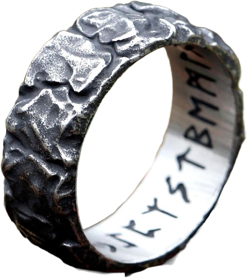 Amazon.com: LAYCHEN Odin Norse Amulet Rune Couple Dating Viking Rings ...