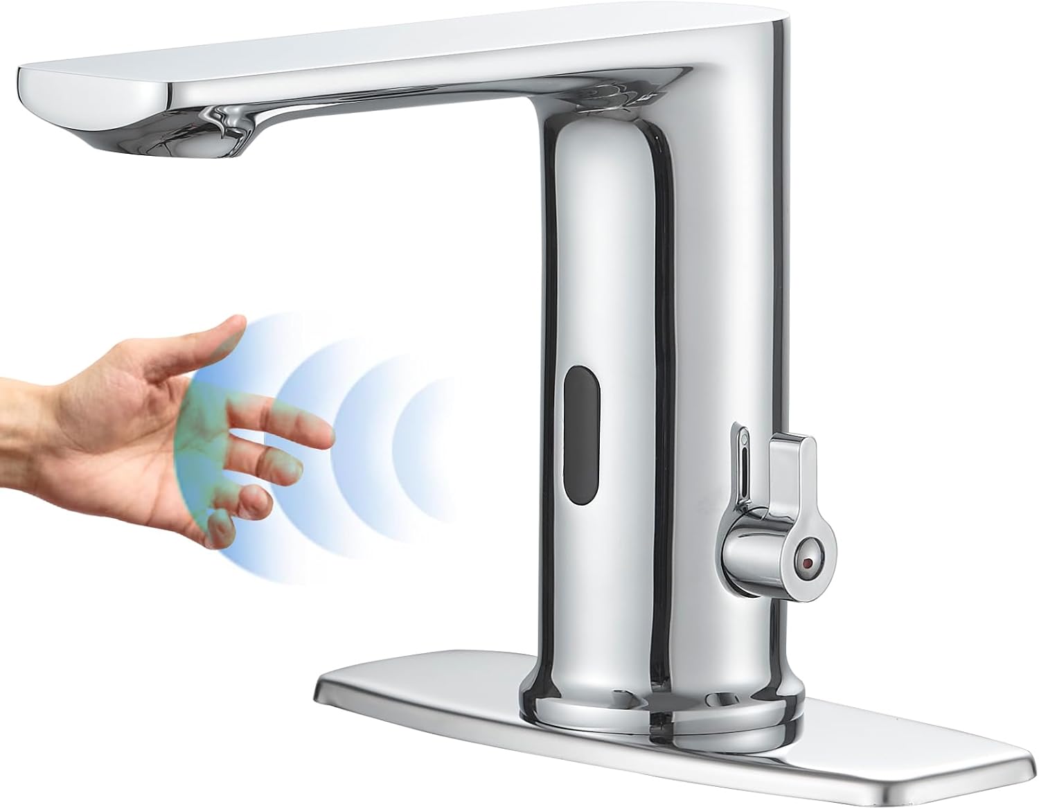 BWE Touchless Bathroom Faucet Deck Mount Automatic Sensor Vanity ...