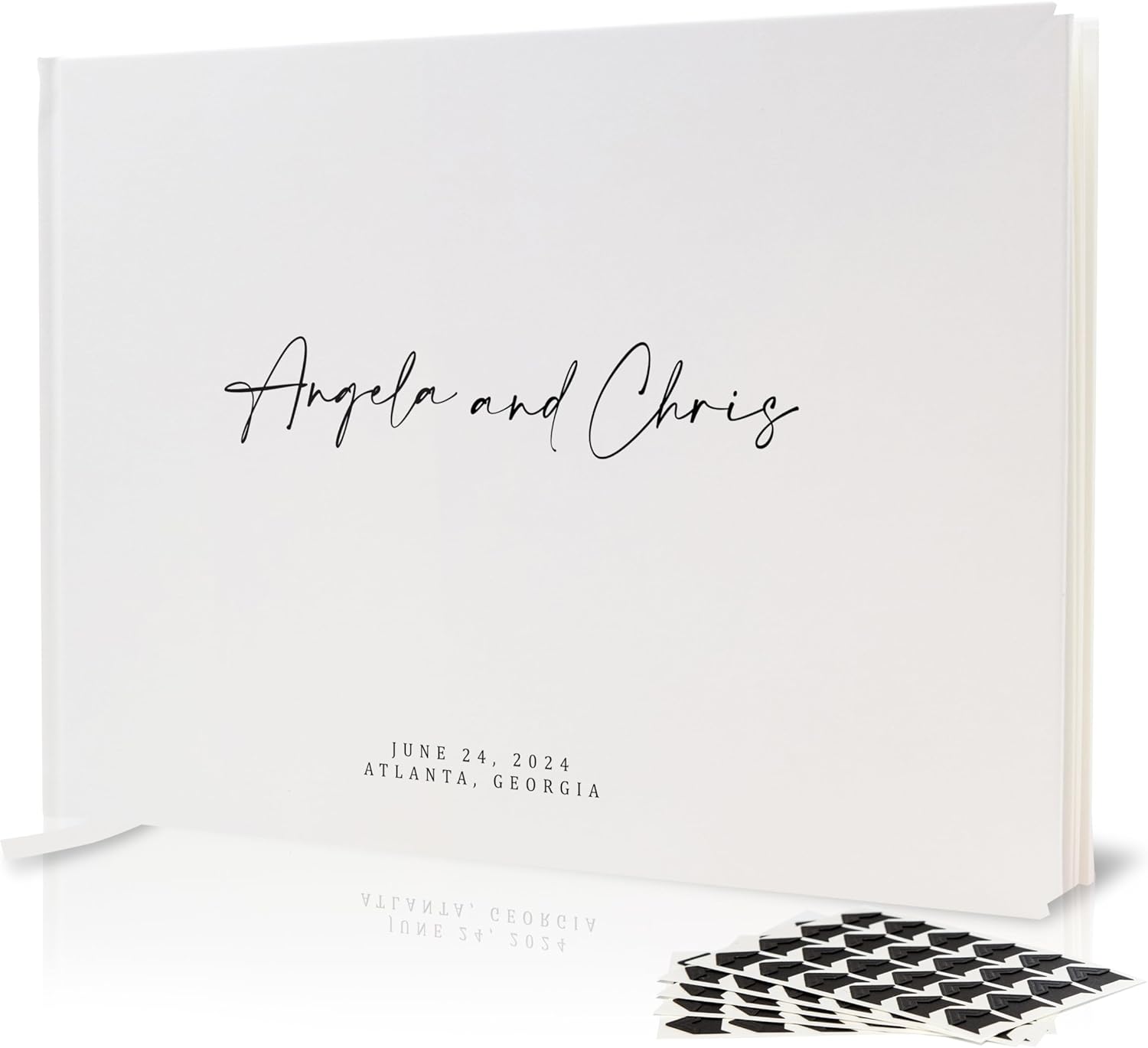 Amazon.com: Personalized Guest Book - Premium Custom Guest Signing Book ...