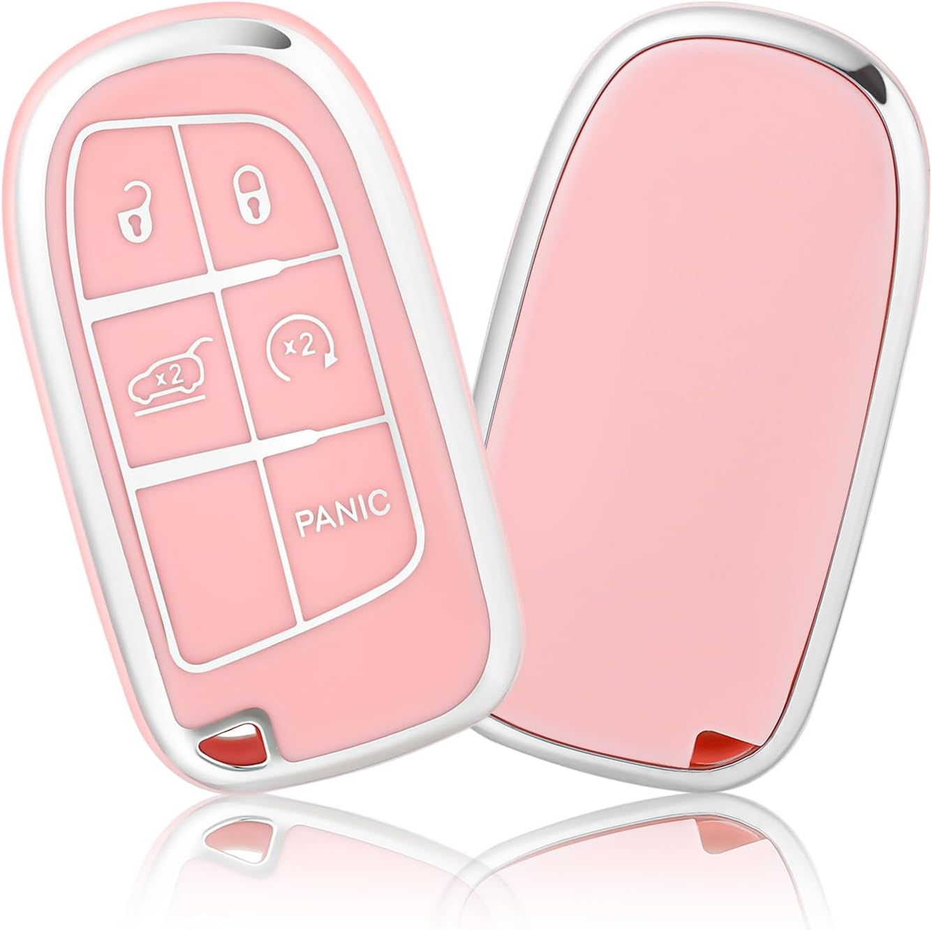 Amazon.com: OFFCURVE for Dodge Jeep Key Fob Cover, Car Key Cover Case ...