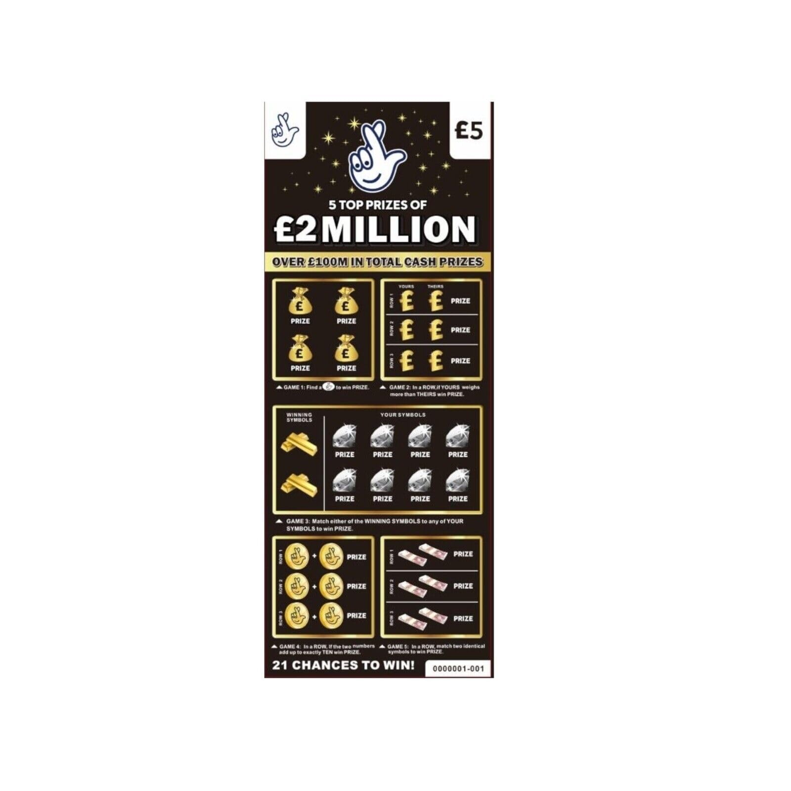 2x Hilarious Fake Winning Joke Scratch Cards, Prank Your Friends with 2 ...