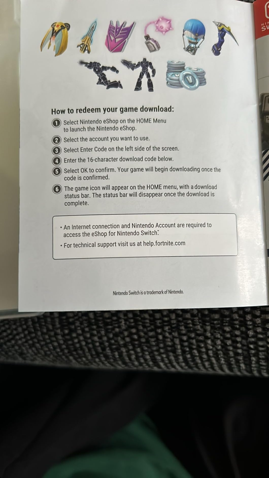 Fortnite - Transformers Pack (Code in a Box) (Nintendo Switch) : Amazon ...