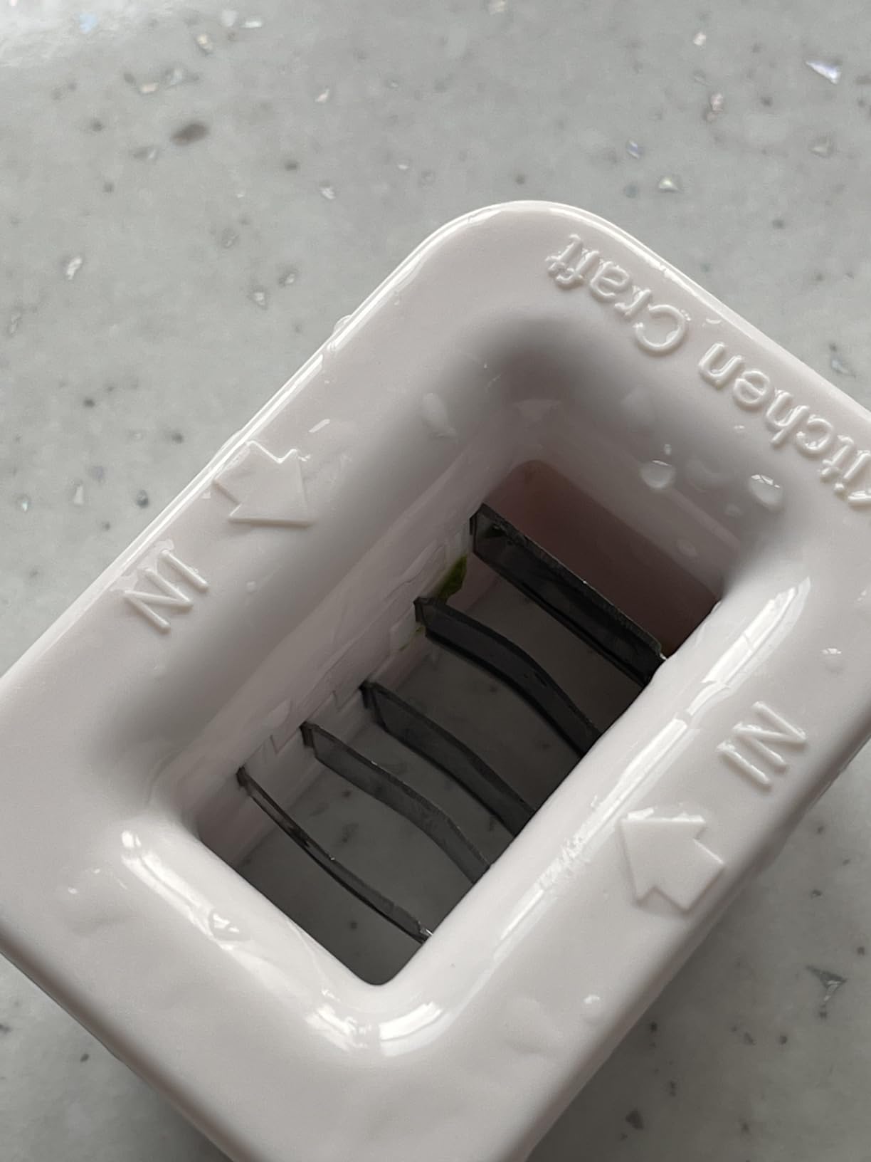 KitchenCraft Runner Bean Slicer, Plastic / Stainless Steel Easy-to-Use ...