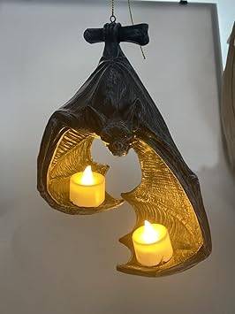 Dinggaoyikang Bat Wall Tealight Holder, Sconce Candle Gothic Decorative ...