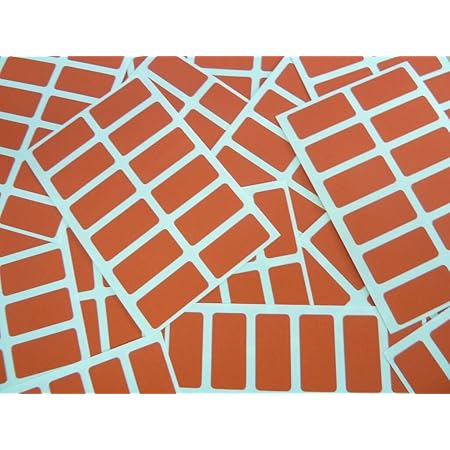 200 Red Stickers - Sticky Coloured Self Adhesive Labels for Colour ...